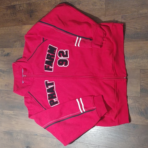 Phat Farm | Jackets & Coats | Vtg Phat Farm Fleece Tracksuit Color Red ...